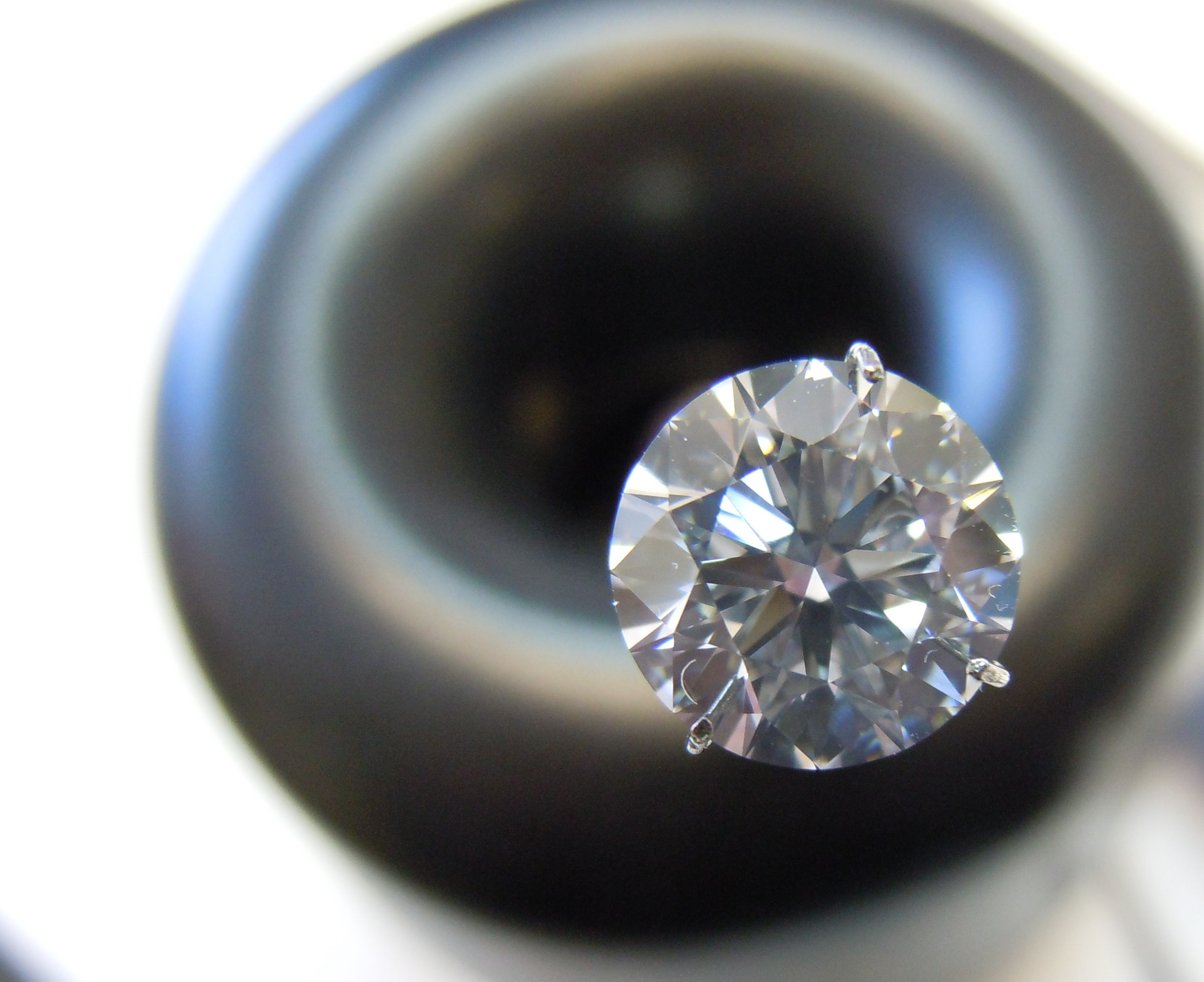 2.62 ct Round Brilliant Laser Drilled Diamond